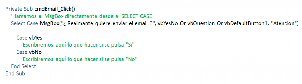 Access – Aprende a usar los MsgBox – parte 2 – Access, Excel, VBA y más