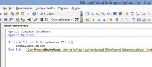 Como usar en Access y VBA el comando DoCmd.OpenReport para abrir un Informe – Access, Excel, VBA ...